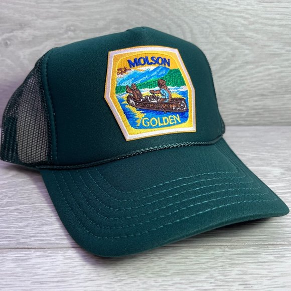 OTTO | Accessories | New Vintage Style Molson Beer Dark Green Trucker ...